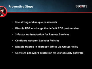 Safeguard your enterprise against ransomware | PPT