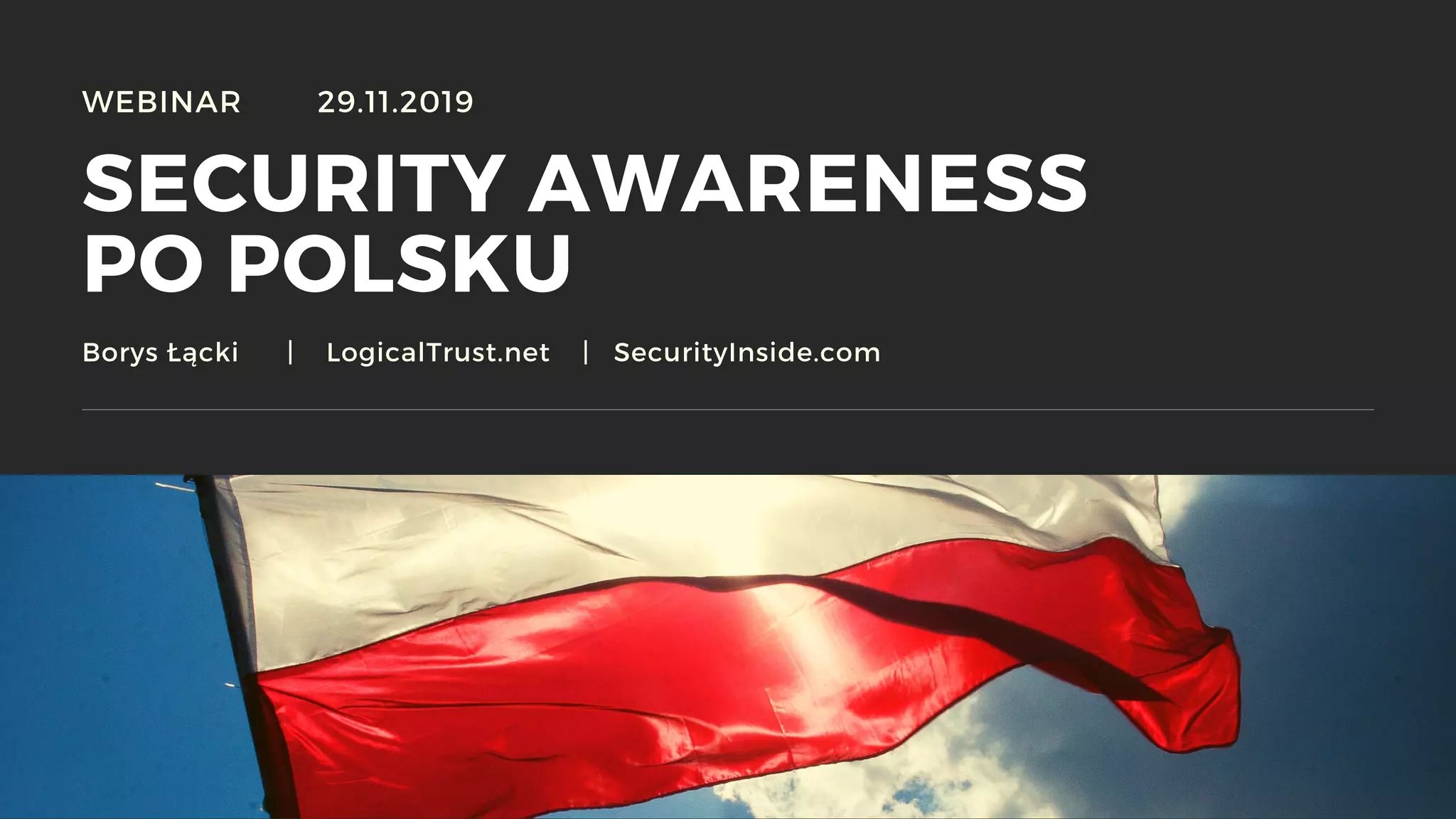 Security Awareness po polsku - webinar 2019.11.29