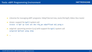 eBPF Tooling and Debugging Infrastructure | PPT