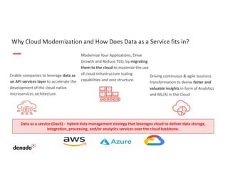 Cloud Modernization and Data as a Service Option | PPT