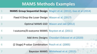 Flexible Clinical Trial Design - Survival, Stepped-Wedge & MAMS Designs ...