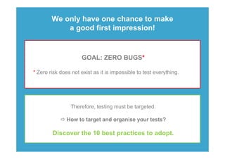 10 Best Practices for bug-free Apps & Websites | PDF