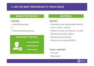 10 Best Practices for bug-free Apps & Websites | PDF