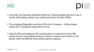 Webinar: "The future of European Medical Device Regulations" | PPT