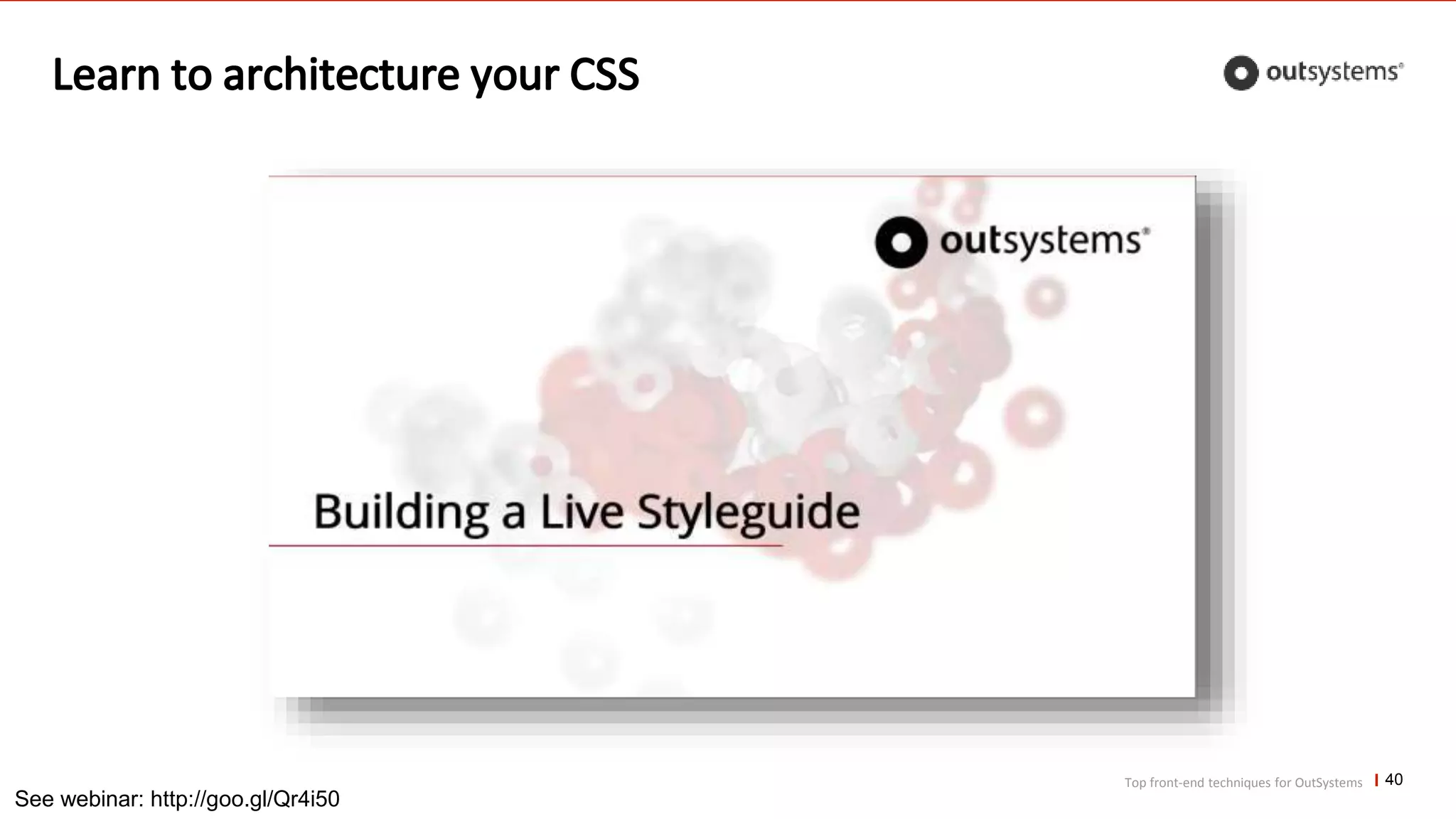 Top front-end techniques for OutSystems | PPTX