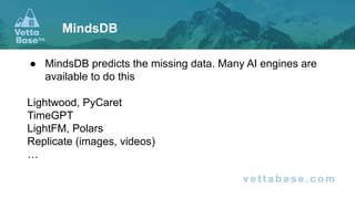 Webinar - Unleash AI power with MySQL and MindsDB | PDF