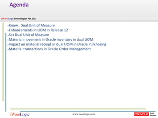 Dual Units Of Measure, Use, Benefits and Impact in Oracle application ...