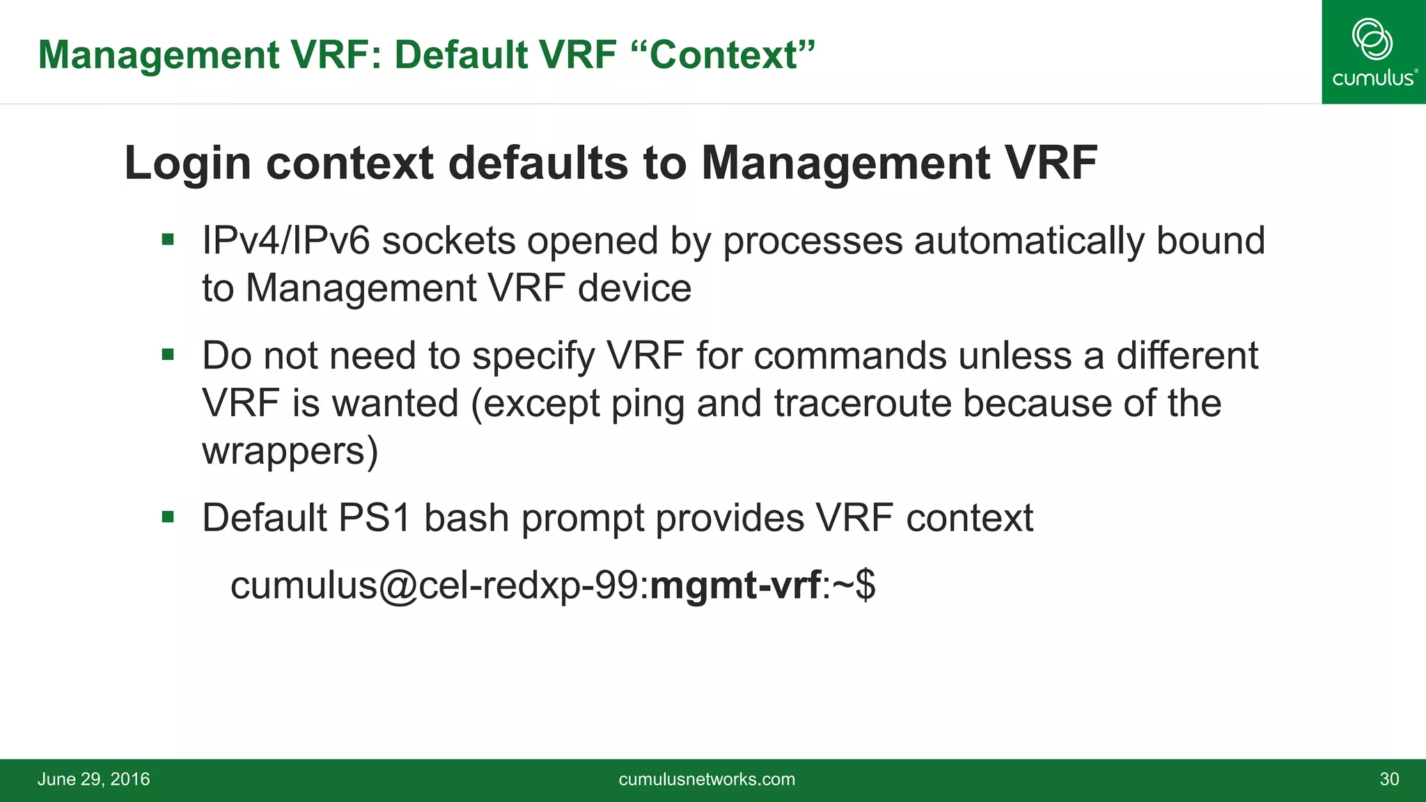 Operationalizing VRF in the Data Center | PPTX