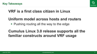 Operationalizing VRF in the Data Center | PPTX