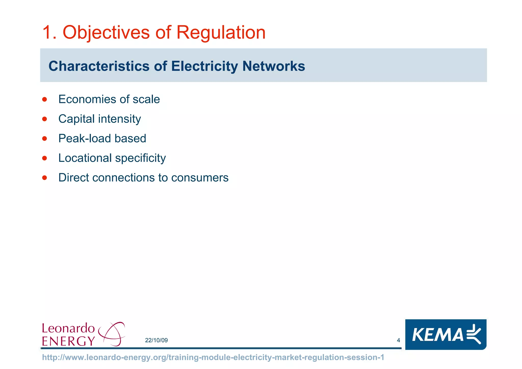 Electricity Markets Regulation - Lesson 1 - Regulation General ...