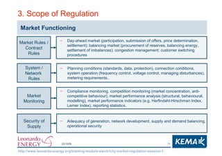 Electricity Markets Regulation - Lesson 1 - Regulation General ...