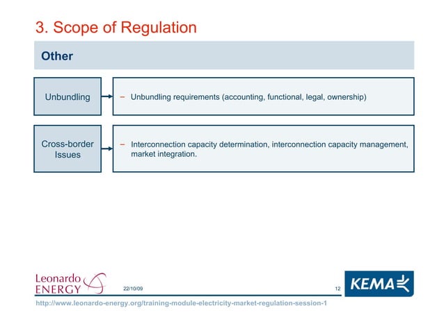 Electricity Markets Regulation - Lesson 1 - Regulation General ...
