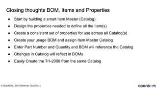BOM Management - How to manage data about parts in the Bill of ...