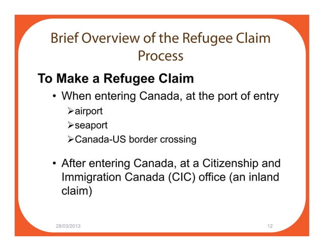 The New Basis of Claim Form (BOC) for Refugee Claims | PDF