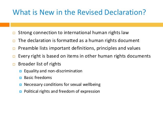 Declaration Of Sexual Rights