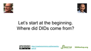 Decentralized Identifiers DIDs and W3C with Manu Sporny and Drummond Reed | PDF