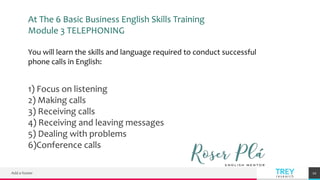 Webinar 1 6 basic business english skills [autosaved] | PPTX | Email ...