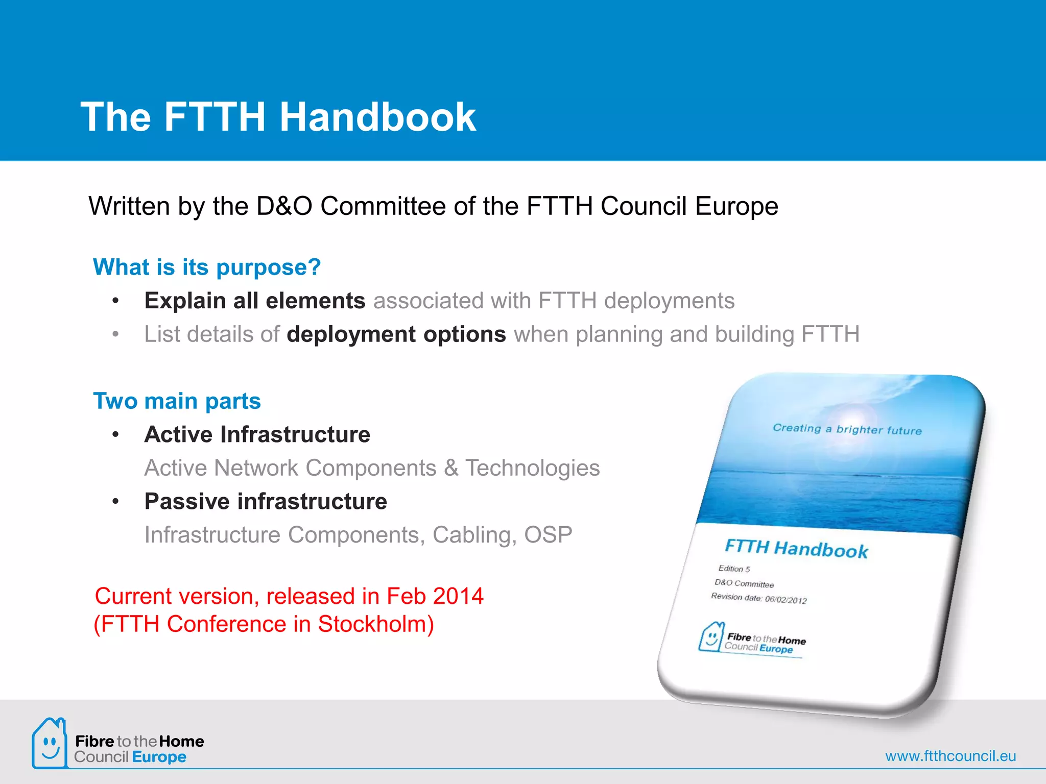 Passive infrastructure of FTTH networks: an overview | PDF