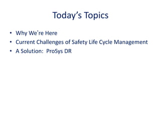 Process Safety Life Cycle Management: Best Practices and Processes | PPT