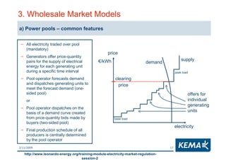 Electricity Markets Regulation - Lesson 2 - Market Design | PPT