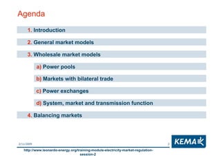 Electricity Markets Regulation - Lesson 2 - Market Design | PPT