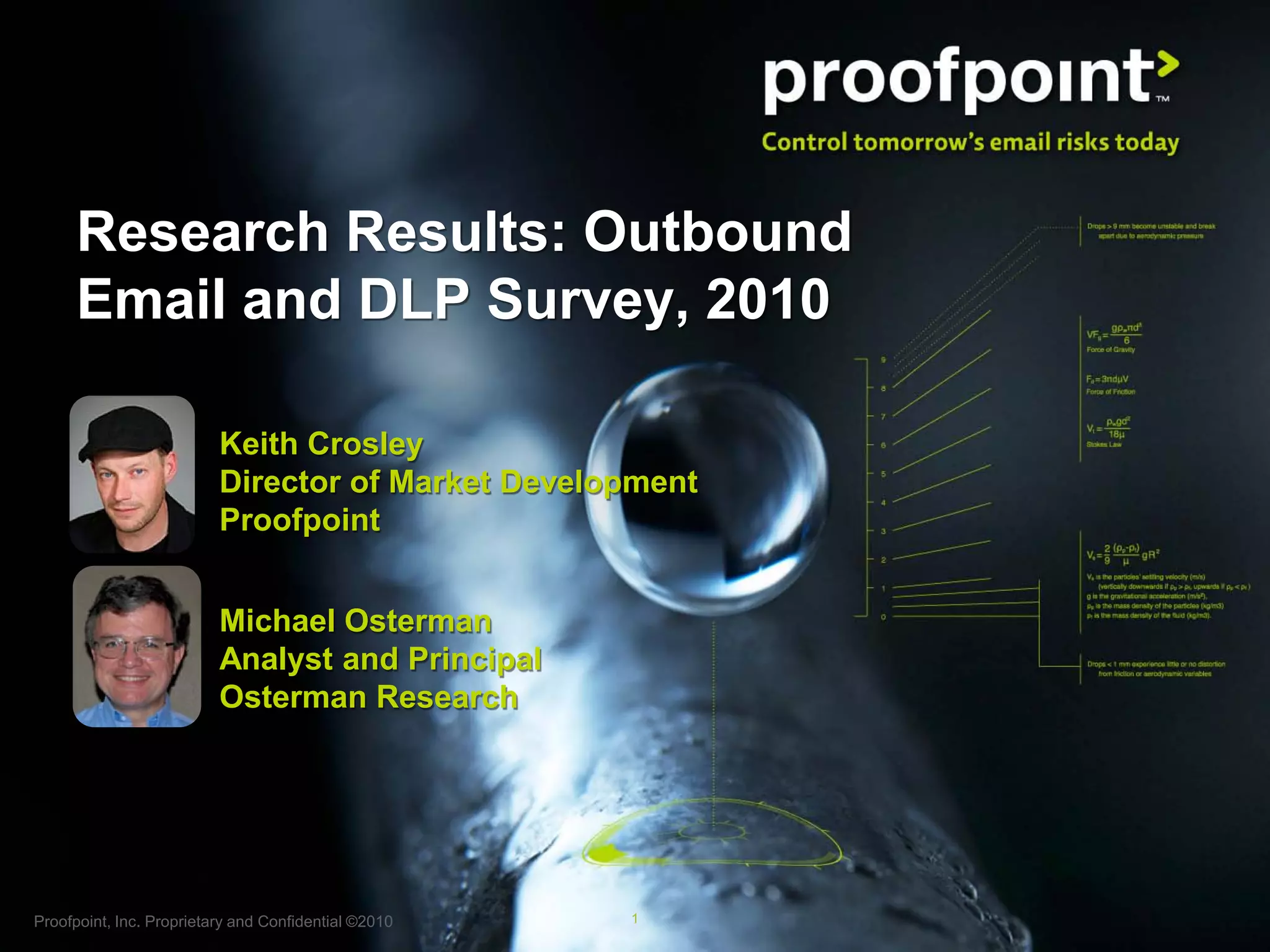 Proofpoint Outbound/DLP Survey Results | PPT