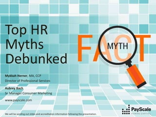 Webinar-Top HR Myths | PPTX