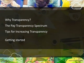 Webinar-The Pay Transparency Spectrum | PDF