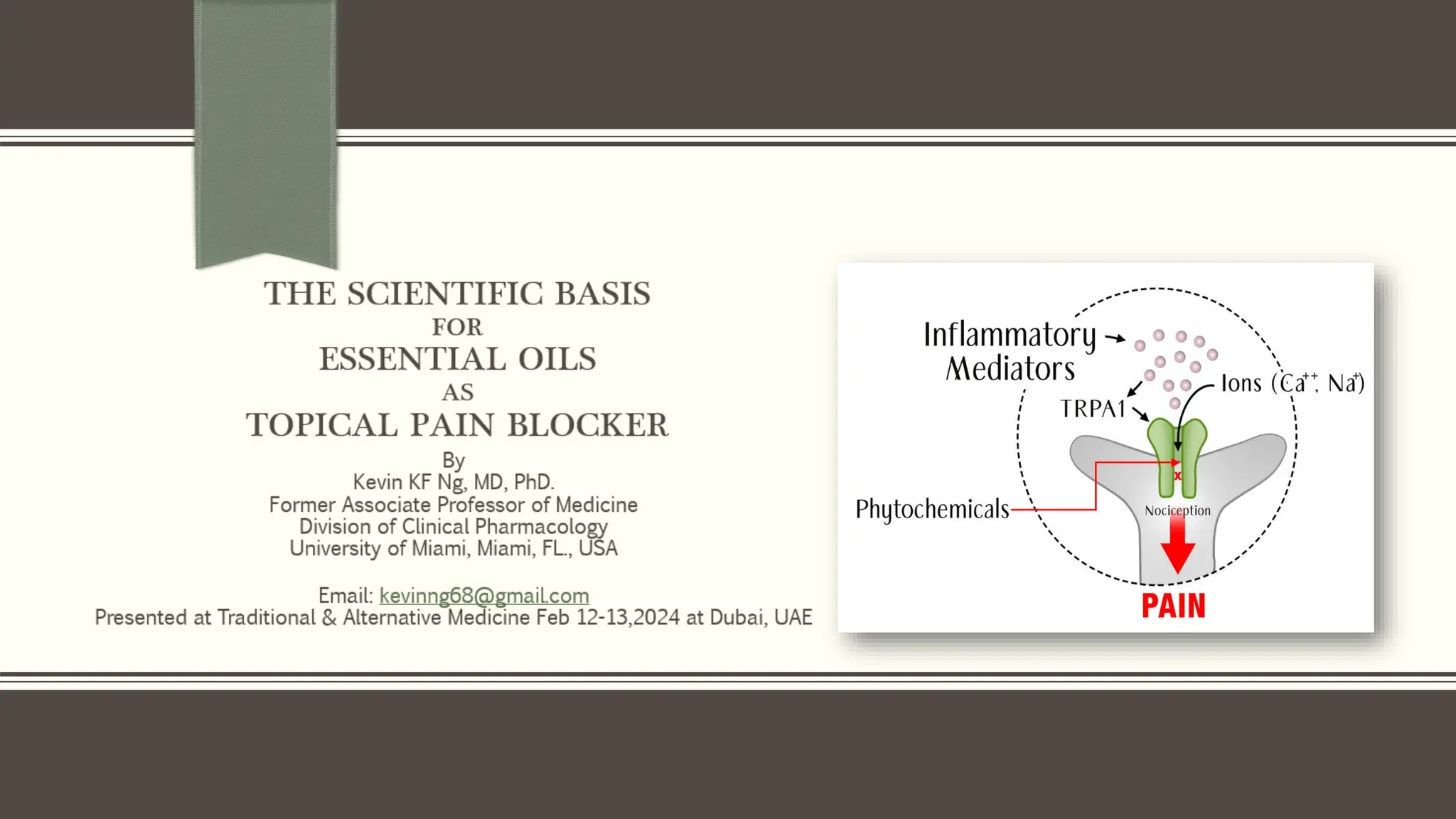 Target pain receptors with essential oils | PPT