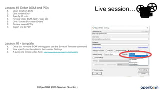Webinar #28 - OpenBOM for Autodesk Inventor | PPT