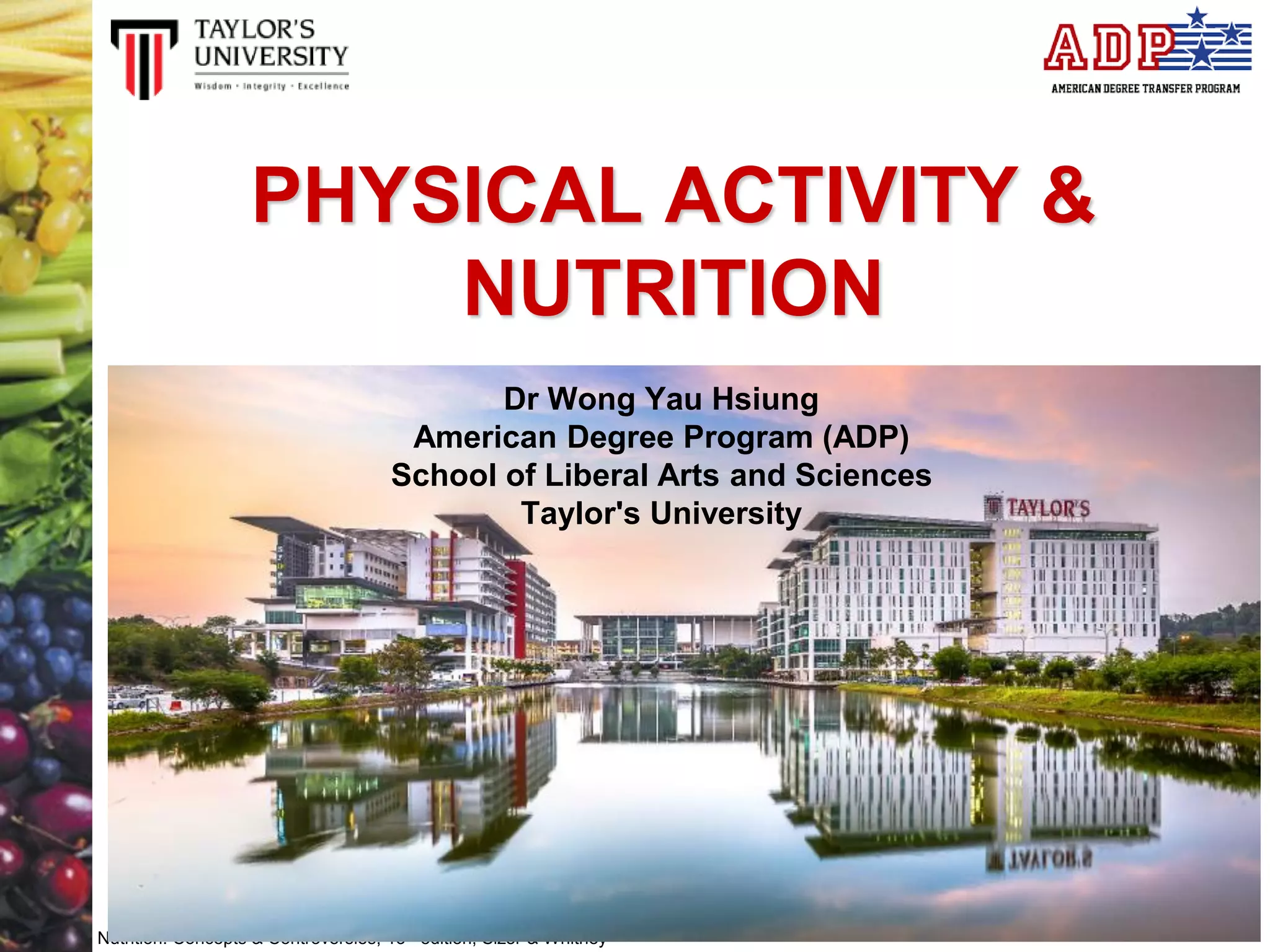 Physical activity and nutrition | PDF