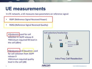 AIRCOM LTE Webinar 3 - LTE Carriers | PDF
