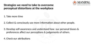 Organizational Behavior - Perceptions - Topic | PPTX
