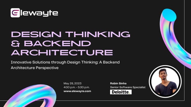 Design Thinking & Back-End Architecture | PPT