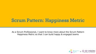 3 Scrum Patterns to Boost Team Productivity | PDF