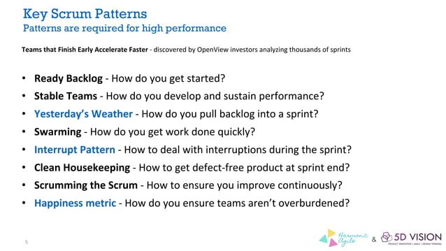 3 Scrum Patterns to Boost Team Productivity | PPT