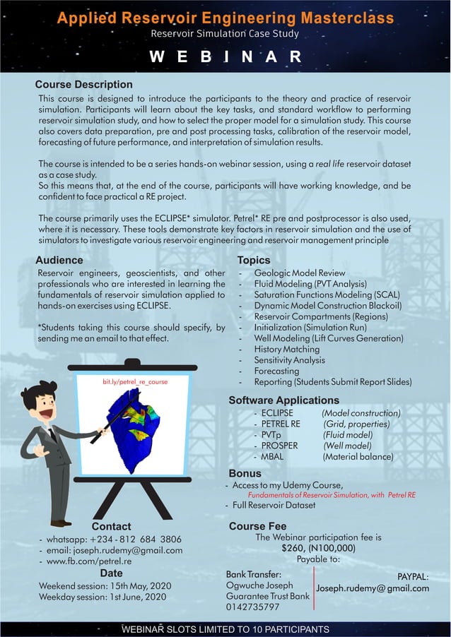 Reservoir Simulation Masterclass Webinar | PDF Reservoir Simulation Masterclass Webinar | PDF
