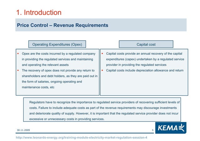 Electricity Markets Regulation - Lesson 4 - Regulatory Asset Base | PPT