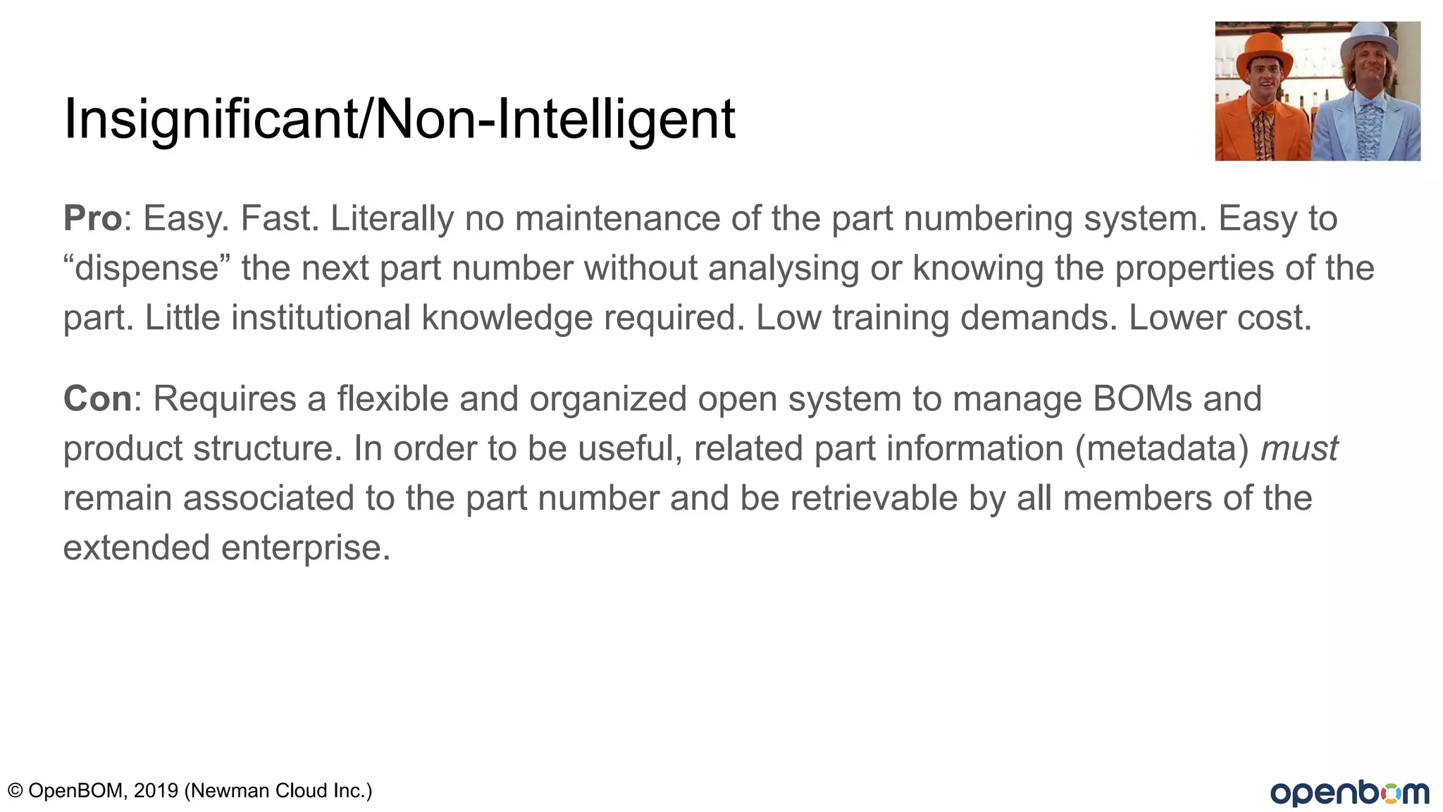BOM Management Webinar: Part Numbers - Intelligent or Just Numbers? | PDF