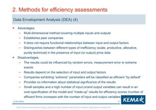 Electricity Markets Regulation - Lesson 6 - Efficiency Assessments | PPT