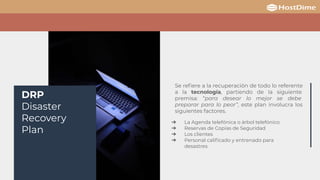 Elementos de productividad: DRP / Backup / BCP | PDF