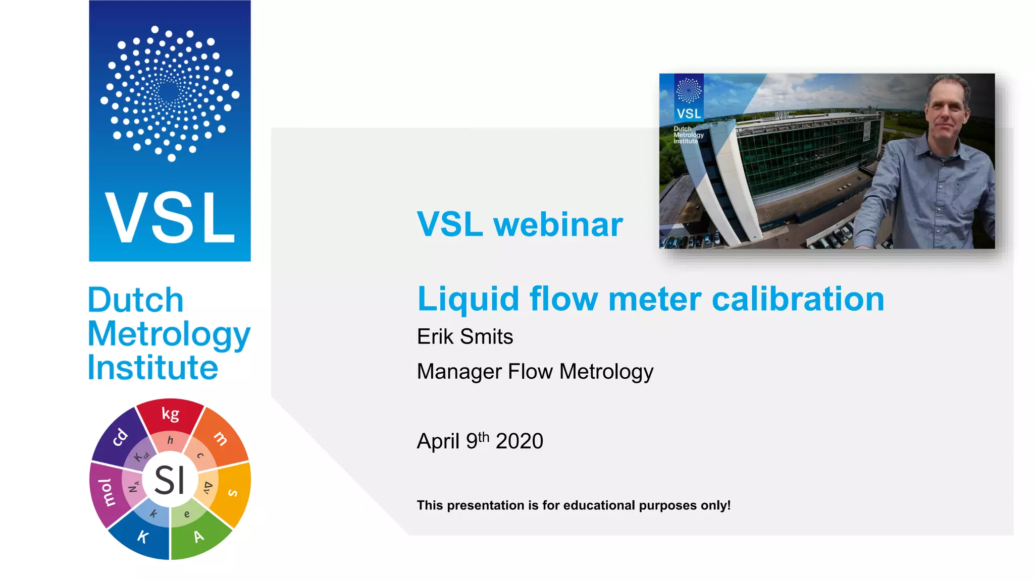 Webinar Liquid flow meter calibration | PDF