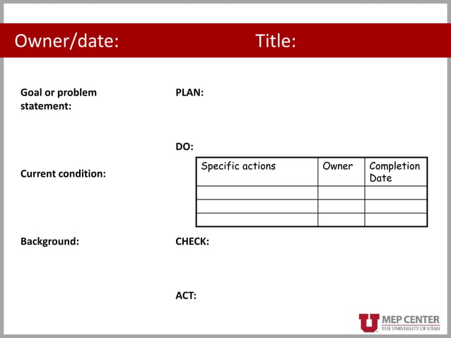 How to do an A3 Report | PPTX | Technology & Computing