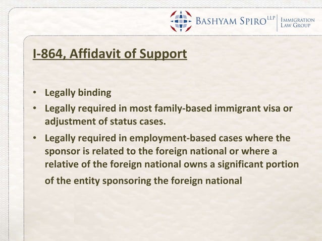 I 134 I 864 Affidavit Of Support How Much Money Is Enough PPT i-134-i-864-affidavit-of-support-how-much-money-is-enough-ppt