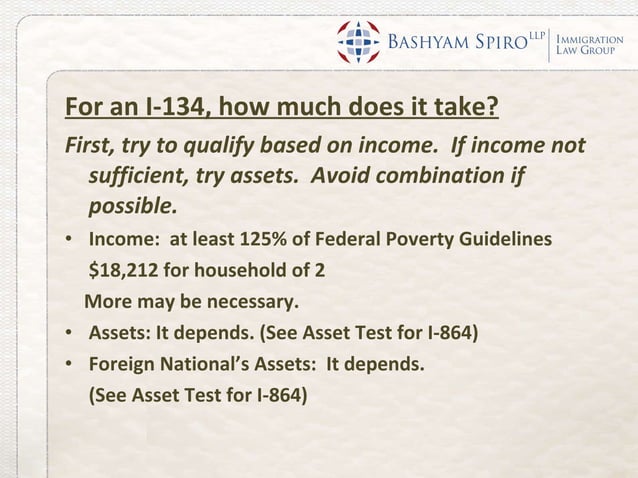 I 134 I 864 Affidavit Of Support How Much Money Is Enough PPT i-134-i-864-affidavit-of-support-how-much-money-is-enough-ppt