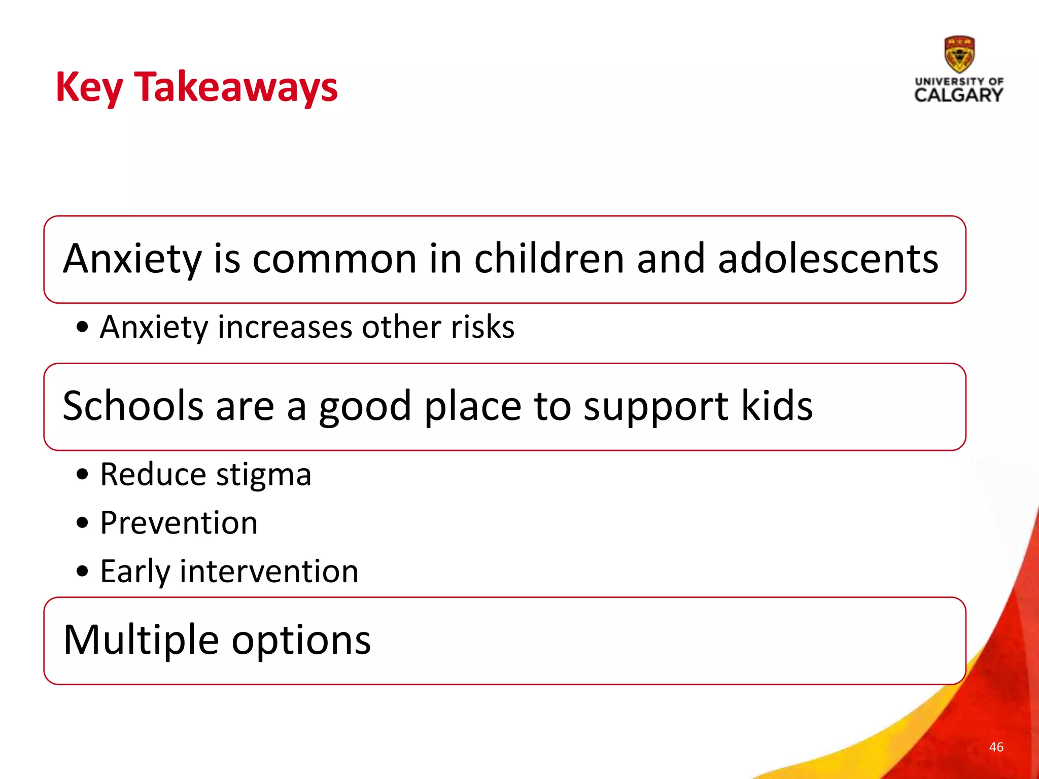 Overcoming anxiety in schools | PPTX