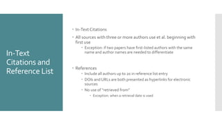 Common APA Mistakes and How to Avoid Them When Transitioning to APA 7 | PPT