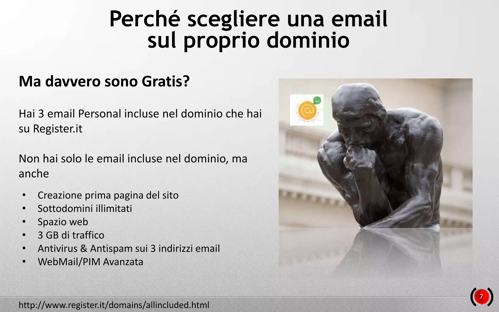 Attiva le mail su Register.it e configurale su Mobile | PPTX