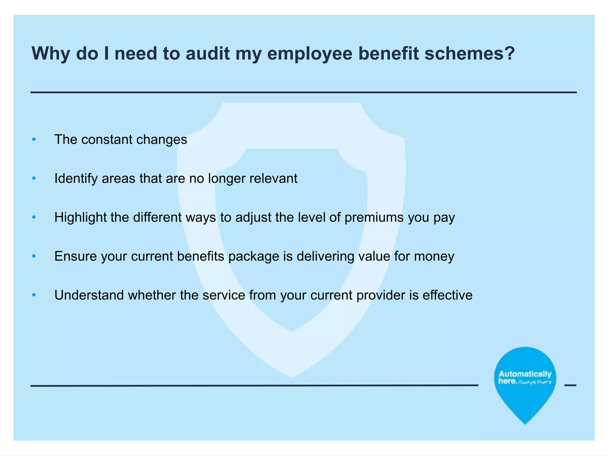 How to...audit your employee benefit schemes | PPTX