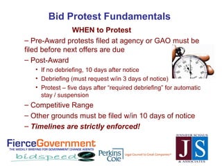 FED GOV CON - Bid Protest Fundamentals | PPT